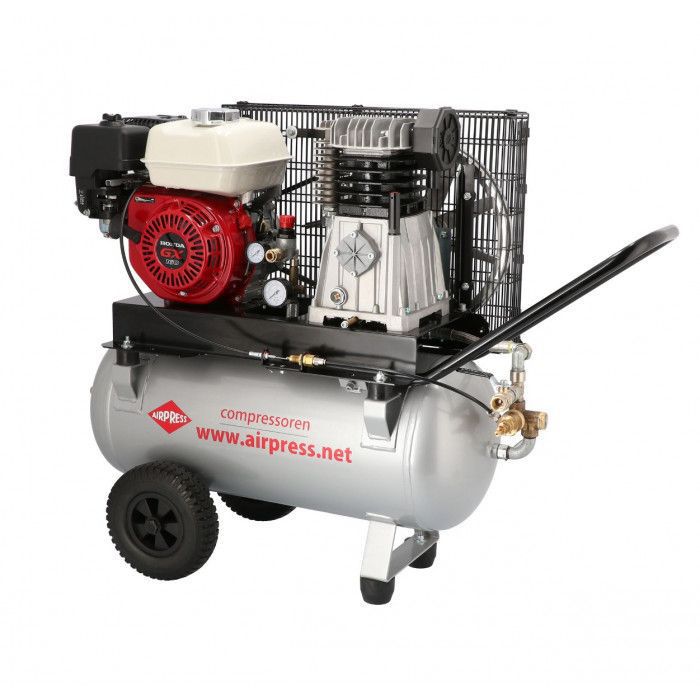 Piston engine-driven compressor - BM 50/410 - AIRPRESS - mobile