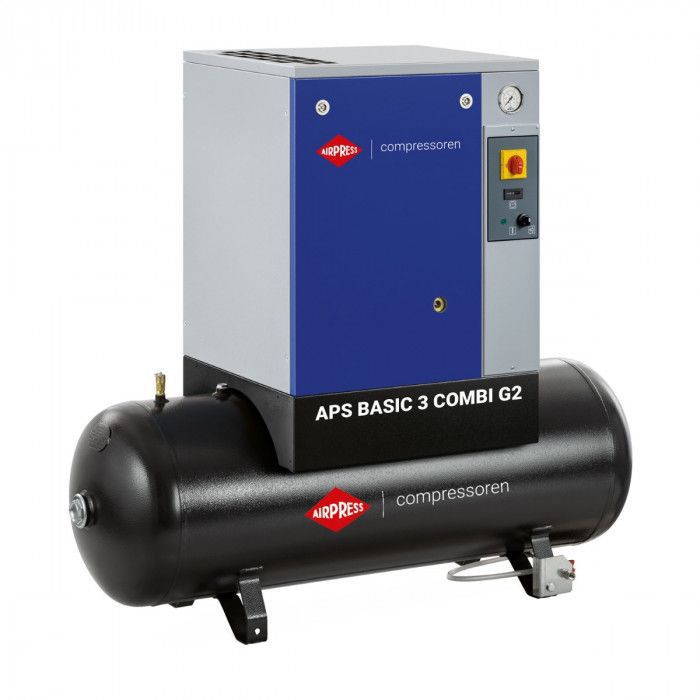 Screw compressor - APS 3 Basic G2 Combi - AIRPRESS - air / electrically ...