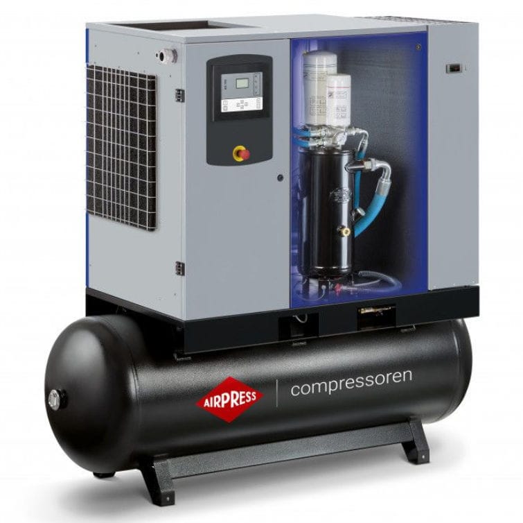 Screw compressor - EcoPower 25D Combi - AIRPRESS - air / electric ...