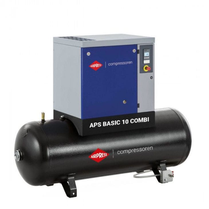Screw compressor - APS 10 Basic Combi - AIRPRESS - air / AC / stationary
