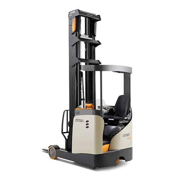 Electric reach truck - ESR 1060 series - CROWN - side-facing seated / 3 ...