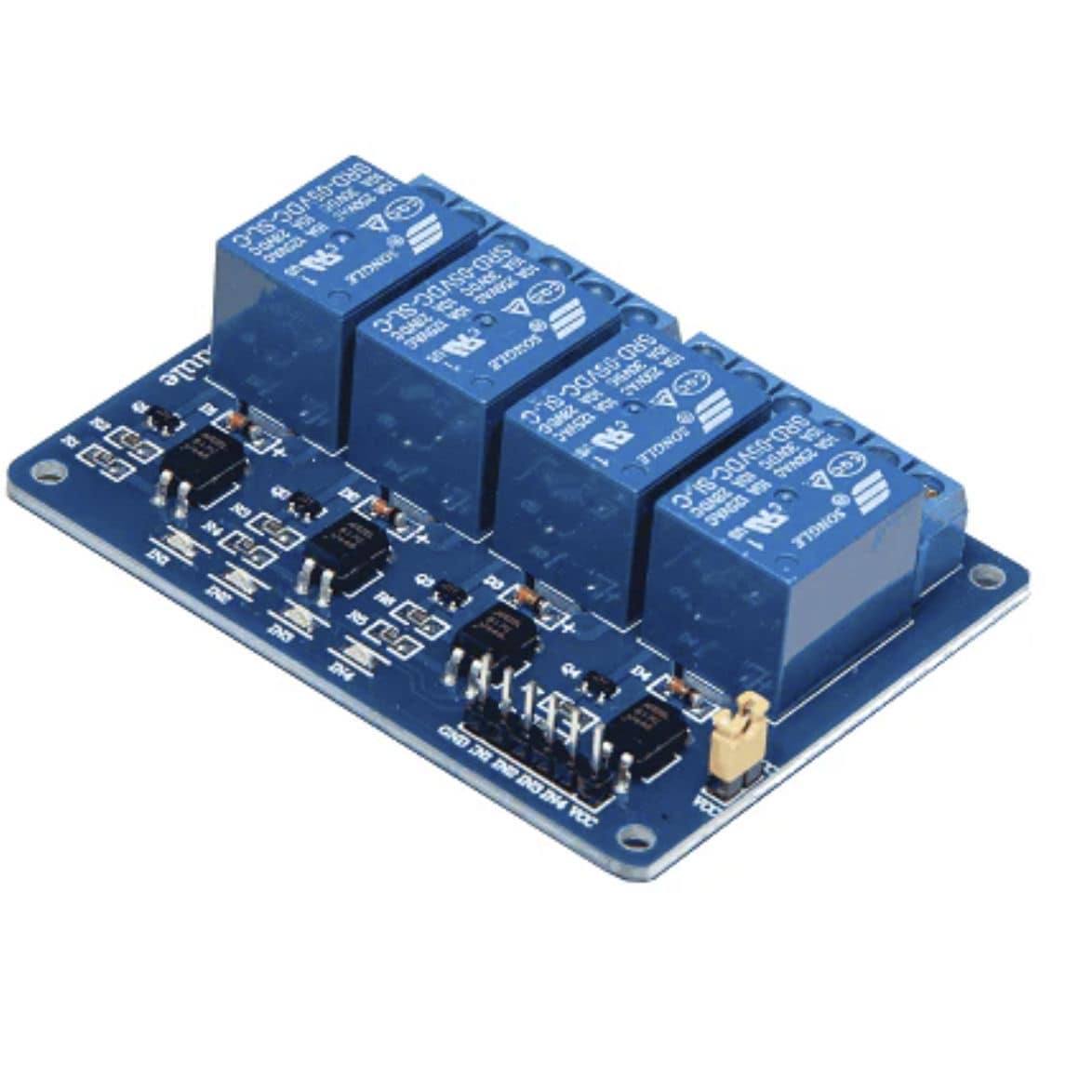 4-channel relay module - LC-201 - Progressive Automations Inc - DC / AC / PCB
