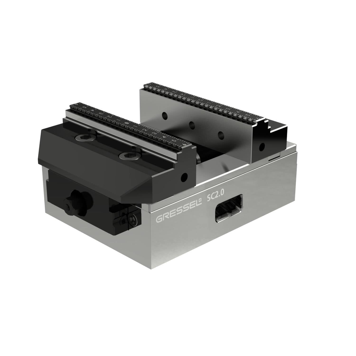 Machine tool vise - SC2.0 series - GRESSEL - single / modular / machining