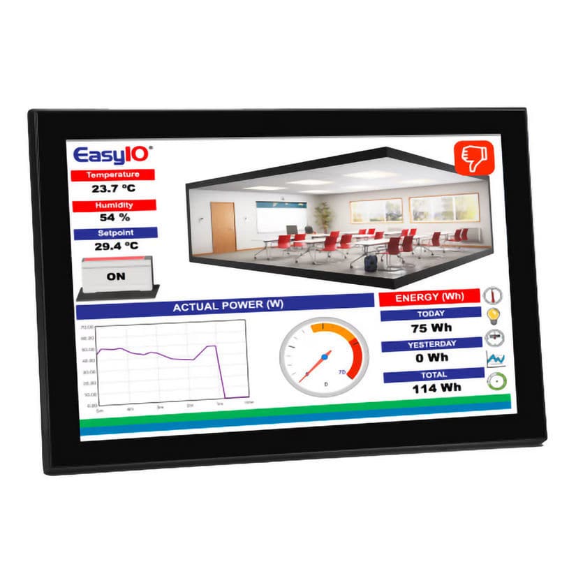 Capacitive touch screen HMI - SystemView - johnson controls - panel ...