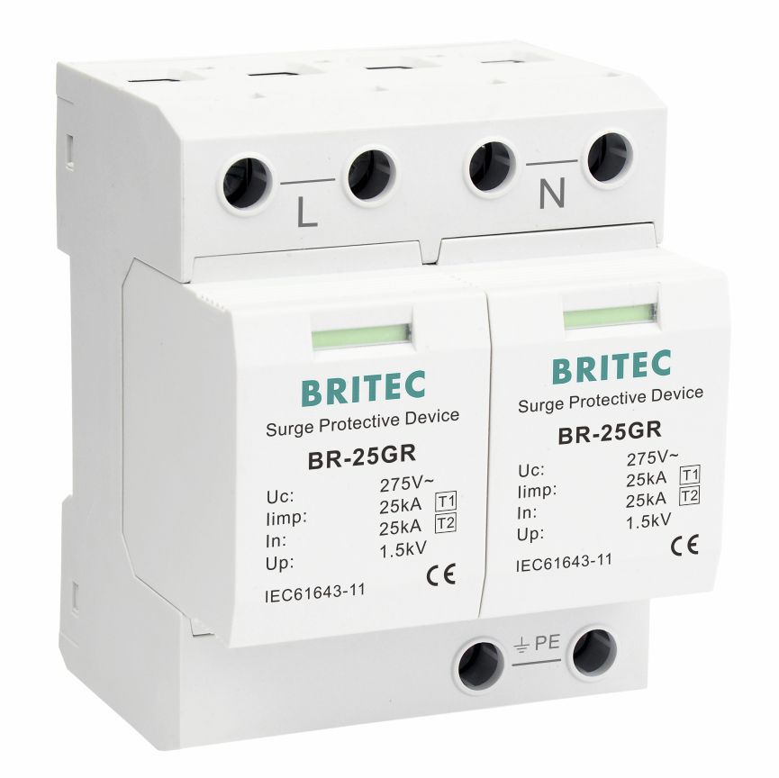 Type 1 surge protector - BR-25GR 2P series - Britec Electric Co., Ltd ...