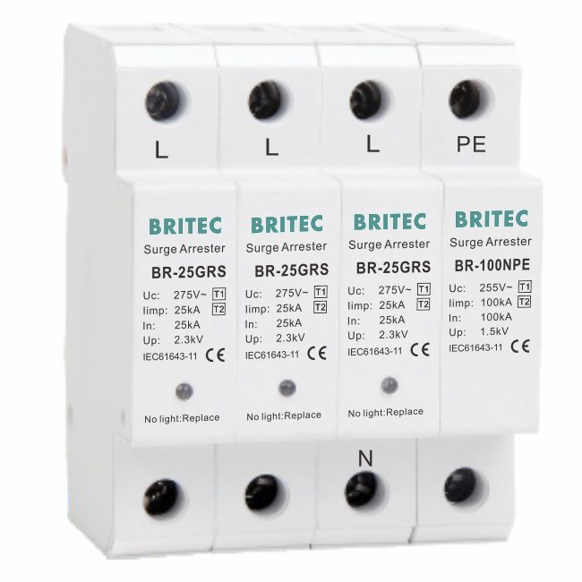 Type 1 surge protection unit - BR-25GRS 3+1 series - Britec Electric Co ...