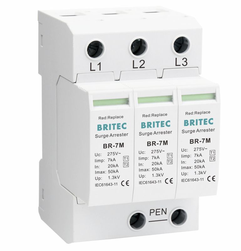 Type 1 surge protector - BR-7M 3P - Britec Electric Co., Ltd - type 2 ...