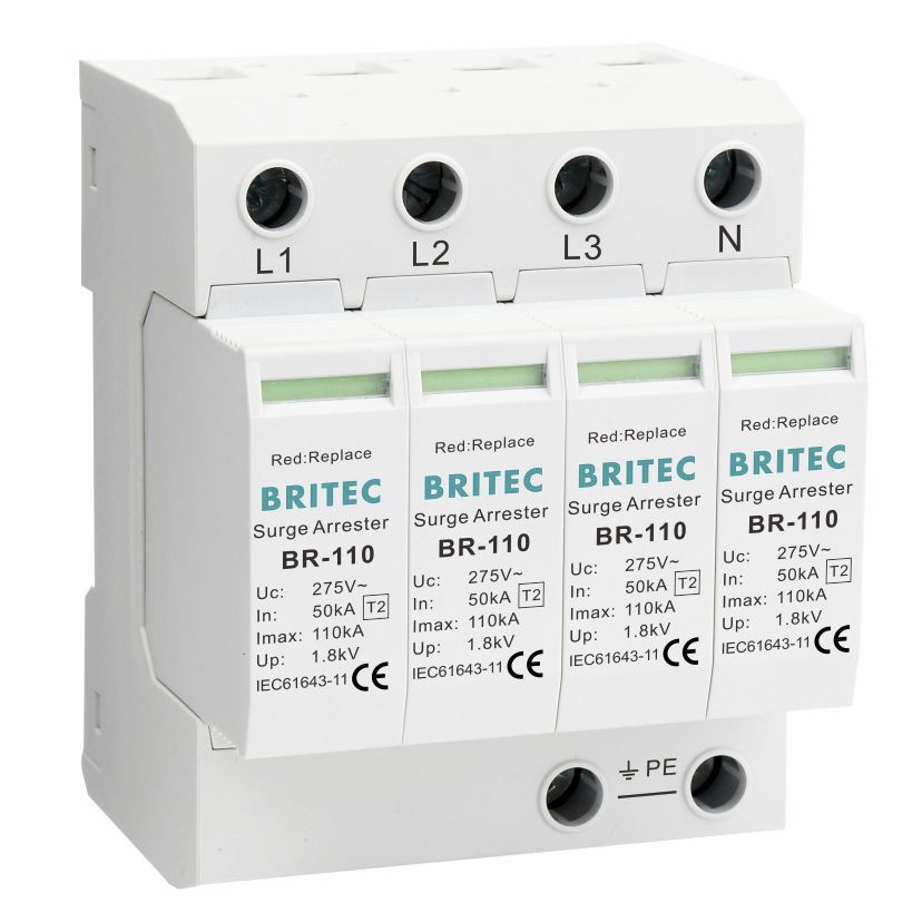 Type 2 surge protection unit - BR-110 4P series - Britec Electric Co ...