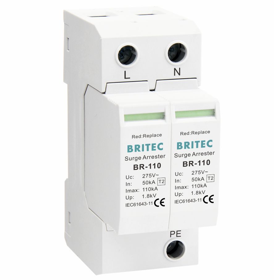 DIN rail surge protector - BR-110 2P series - Britec Electric Co., Ltd ...