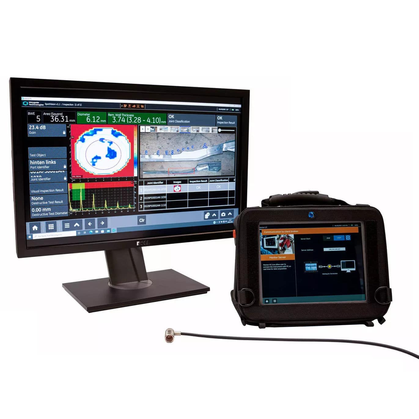 Phased array flaw detector - SpotVision - Waygate Technologies - total ...
