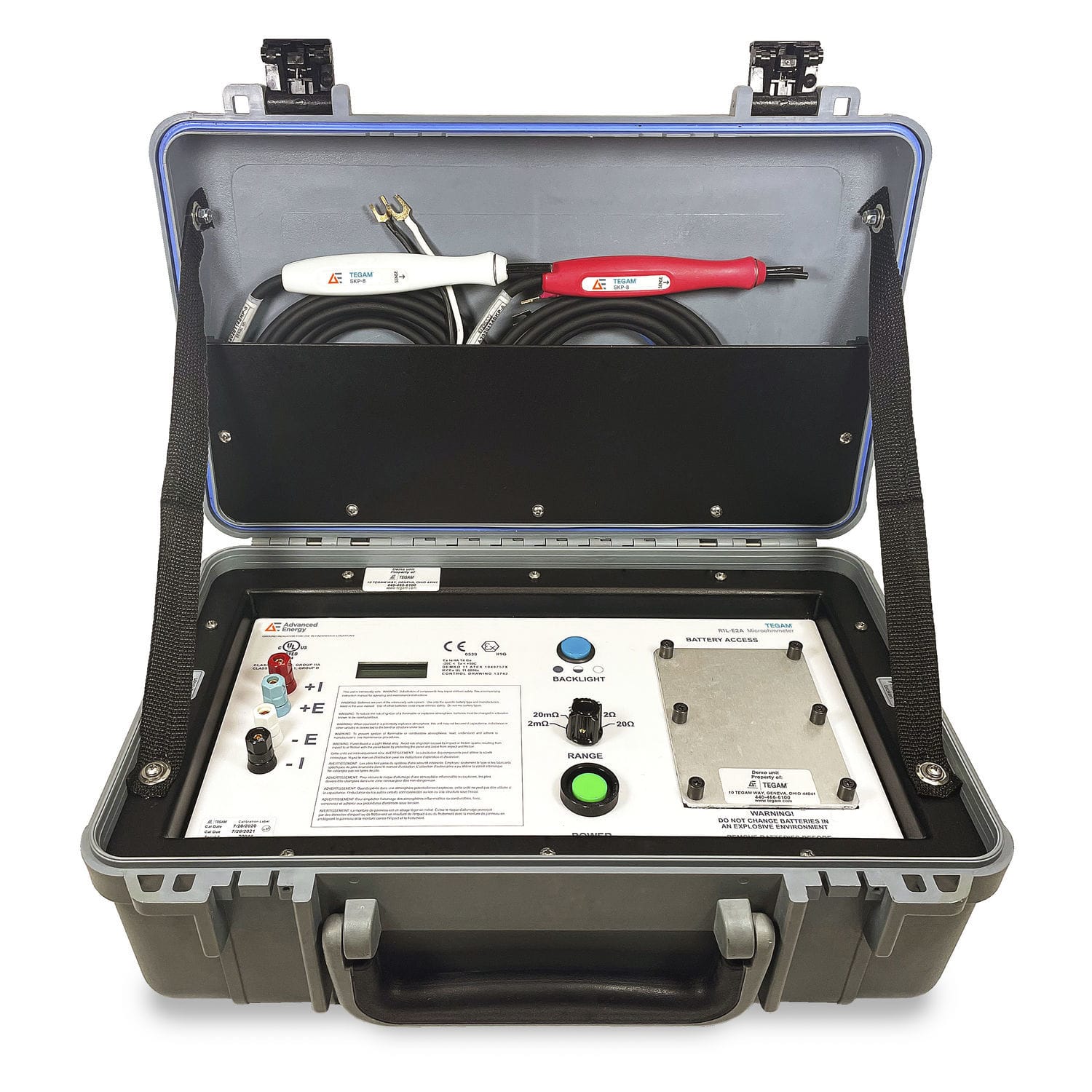 Digital milliohmmeter - R1L-E2A/SKP-8 - TEGAM - portable / rugged