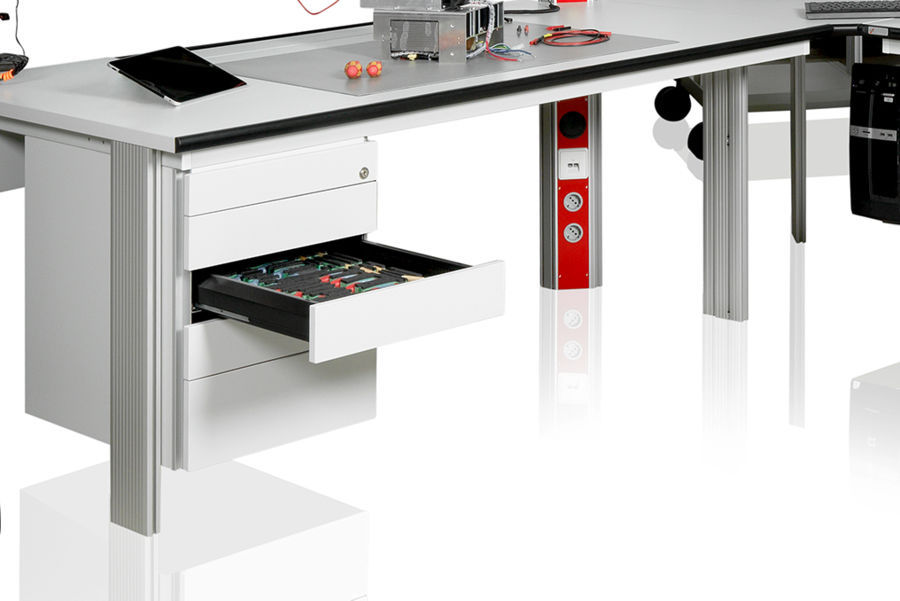 Office cabinet - ELABO - floor-mounted / under-bench / with drawer