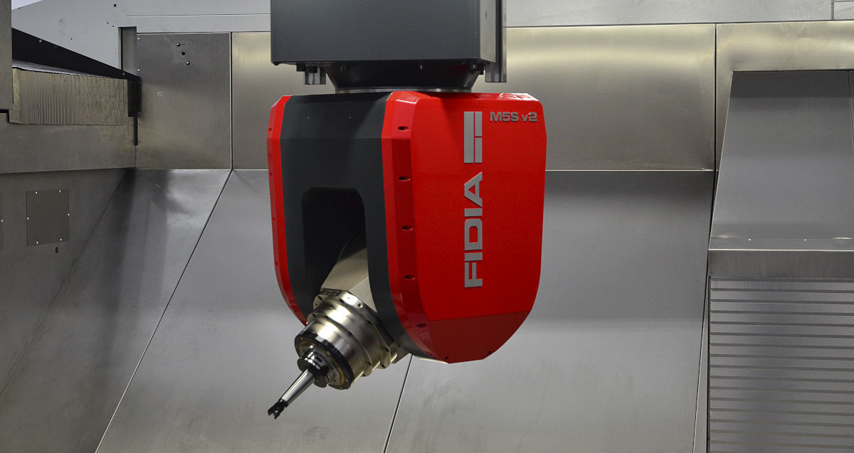 Heavy milling milling head - M5S - FIDIA - for 5-axis machining