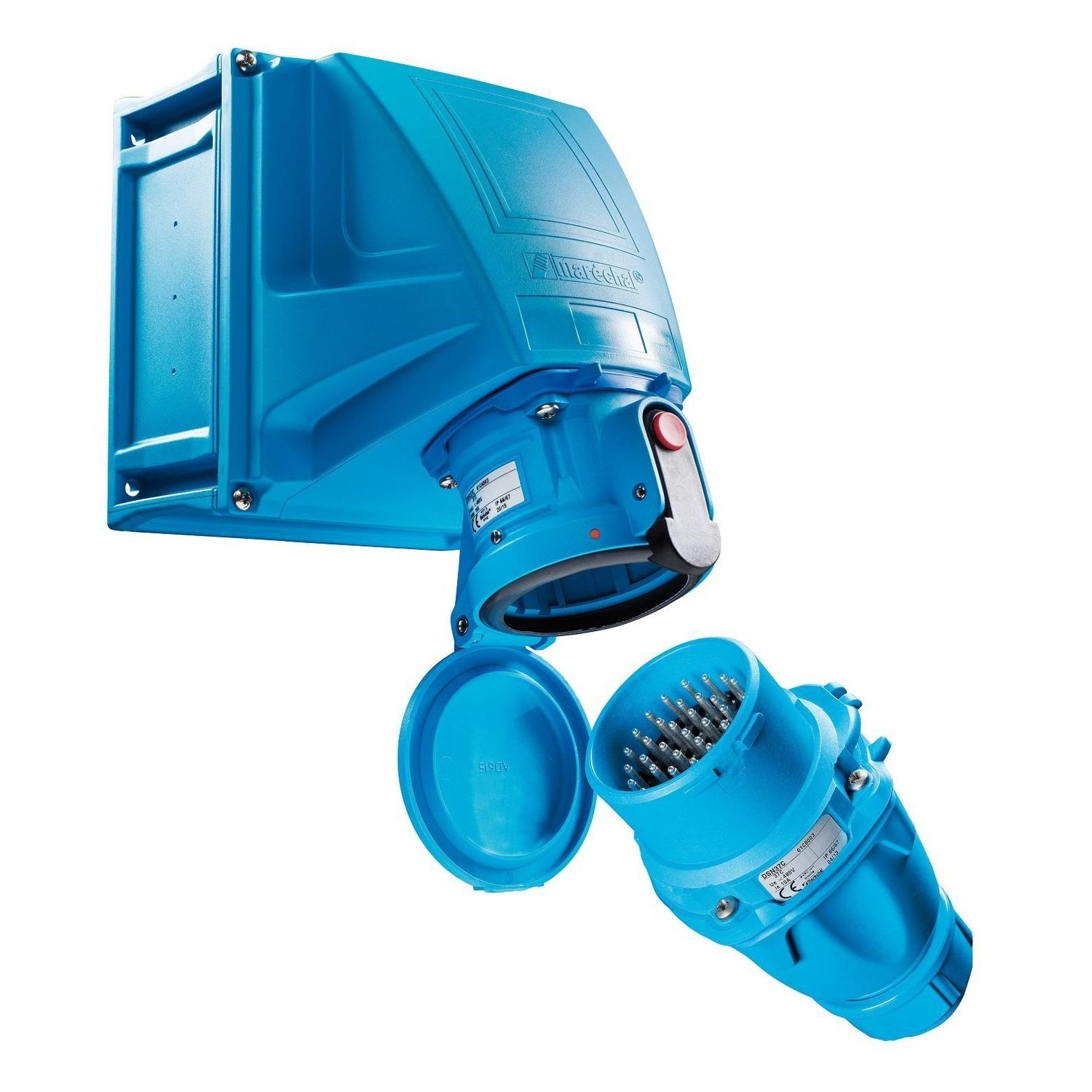 Electrical power supply connector - DSN12C - MARECHAL ELECTRIC - multipole / polyamide / industrial