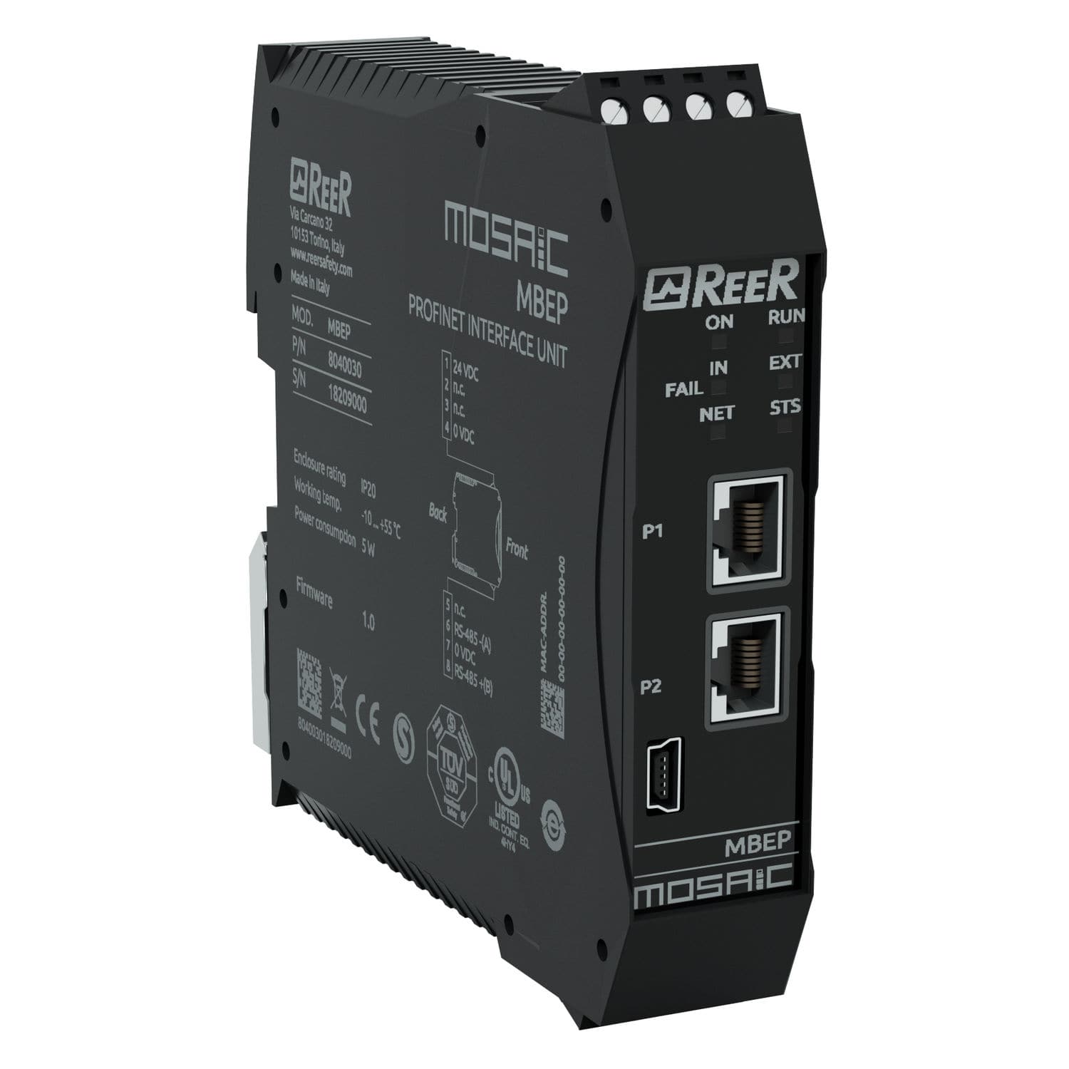 Ethernet interface module - MB series - REER - USB / bus / Modbus