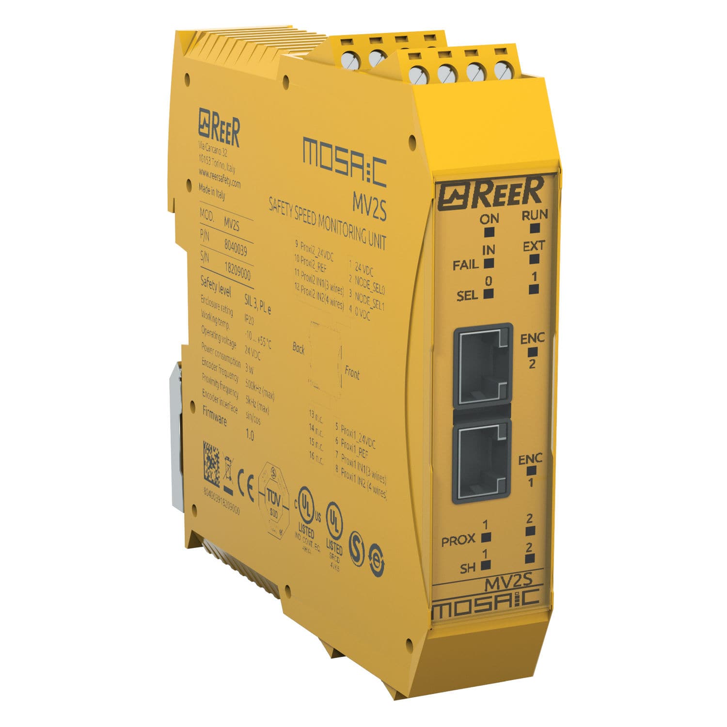 Speed monitoring module - MV series - REER