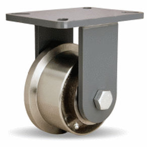 Fixed caster - FT series - HAMILTON CASTER - base plate / metal / steel