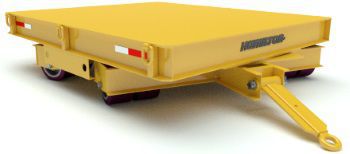 Flatbed trailer - 20K+ - HAMILTON CASTER - 2-axle / towed / for warehouse