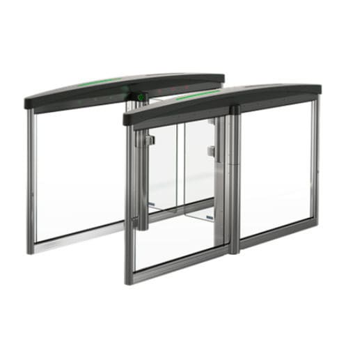 Stainless steel speed gate - SpeedStile FLs - Gunnebo - glass