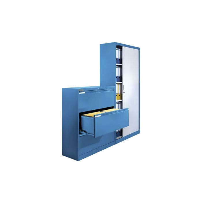 Office cabinet - LISTA - floor-mounted / with drawer / metal