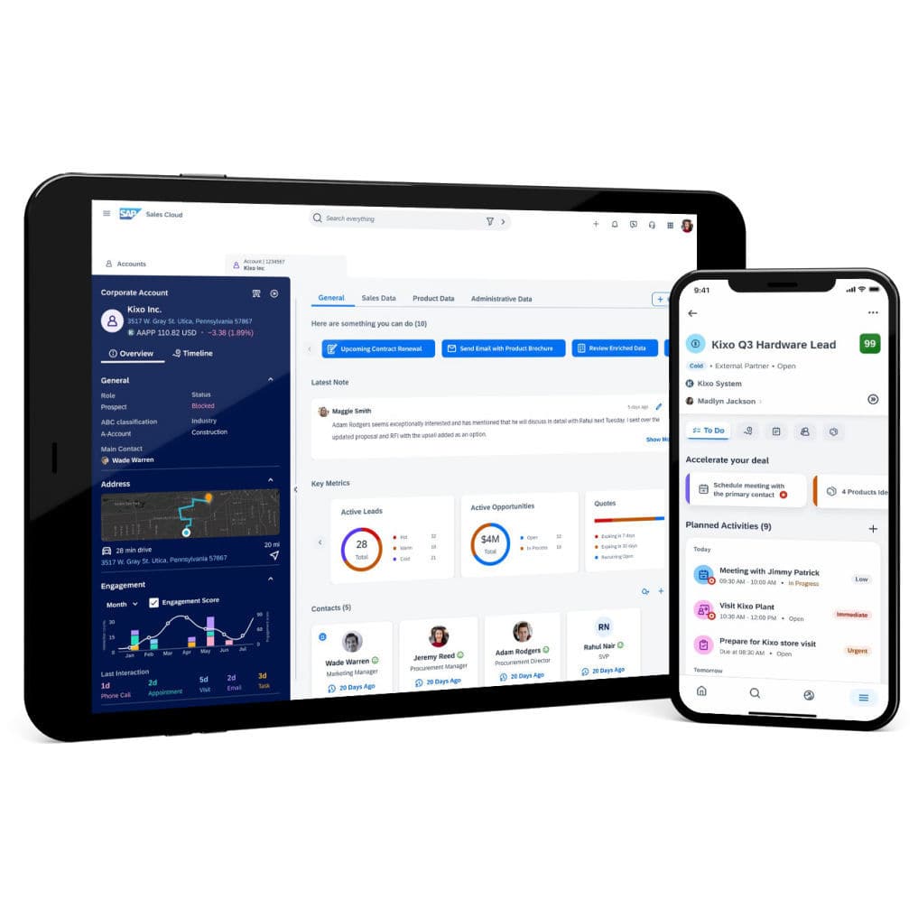Sales force automation software - Sales Cloud - SAP - embedded ...