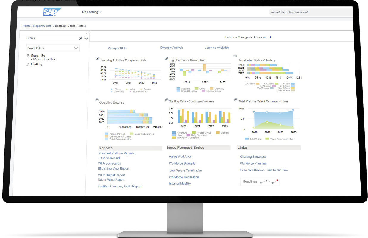 Human resource management software - SuccessFactors Workforce - SAP ...
