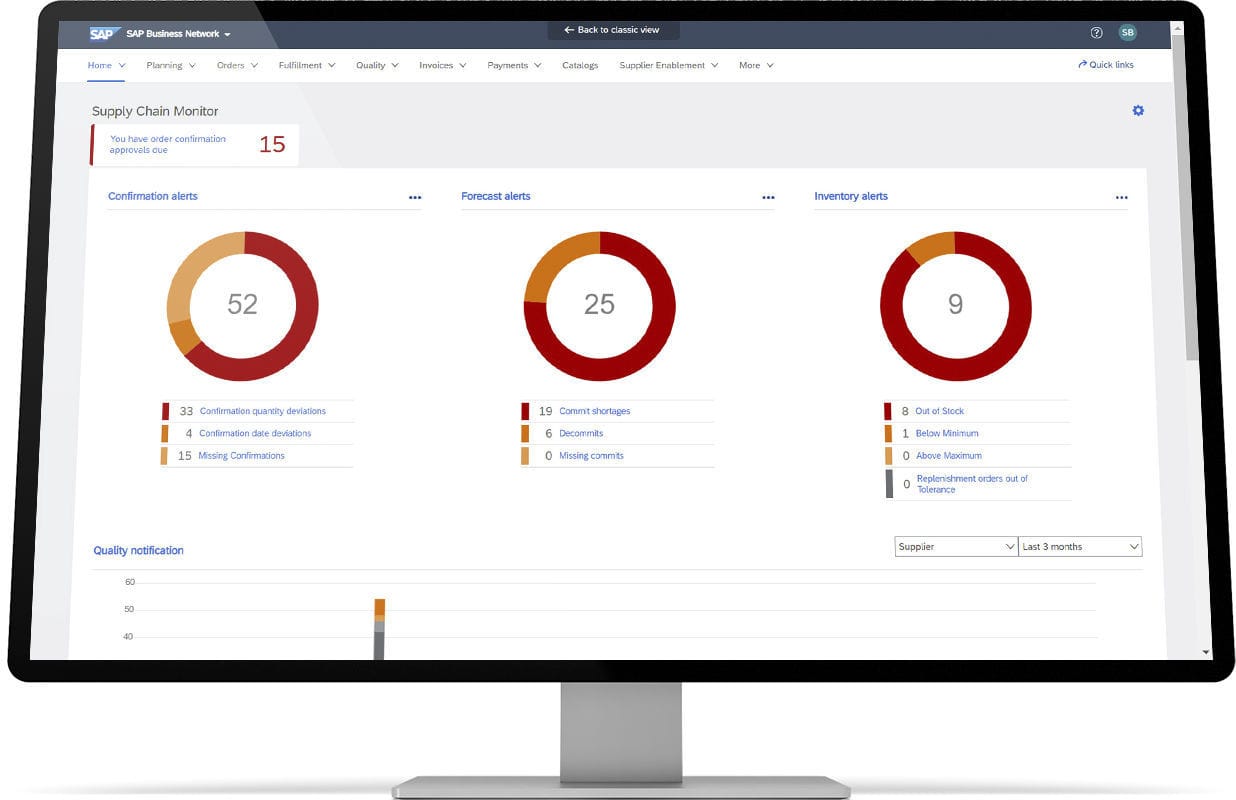 Supply chain management software - SAP - quality / automation / control