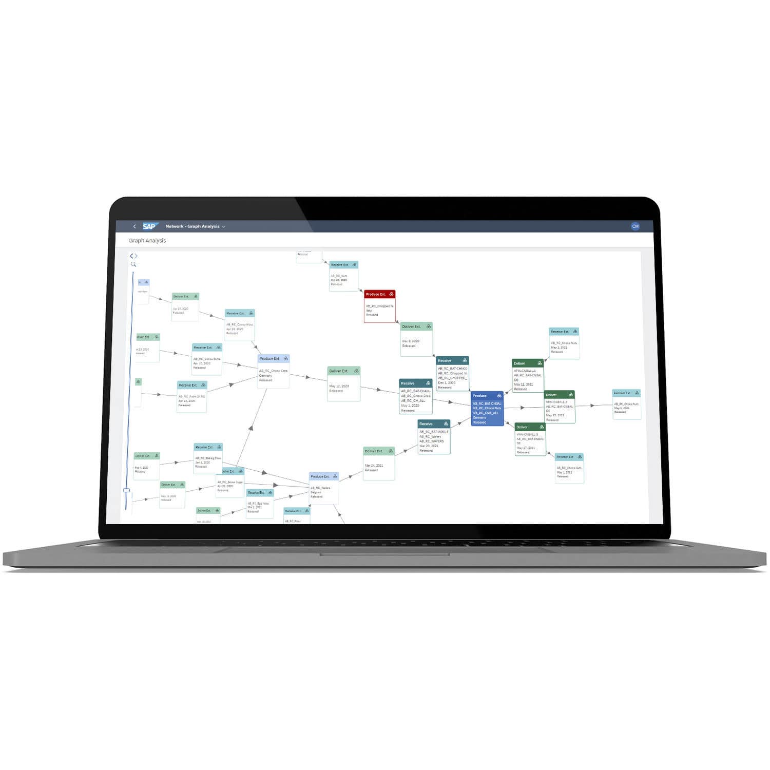Safety software - SAP - traceability / supply chain / network