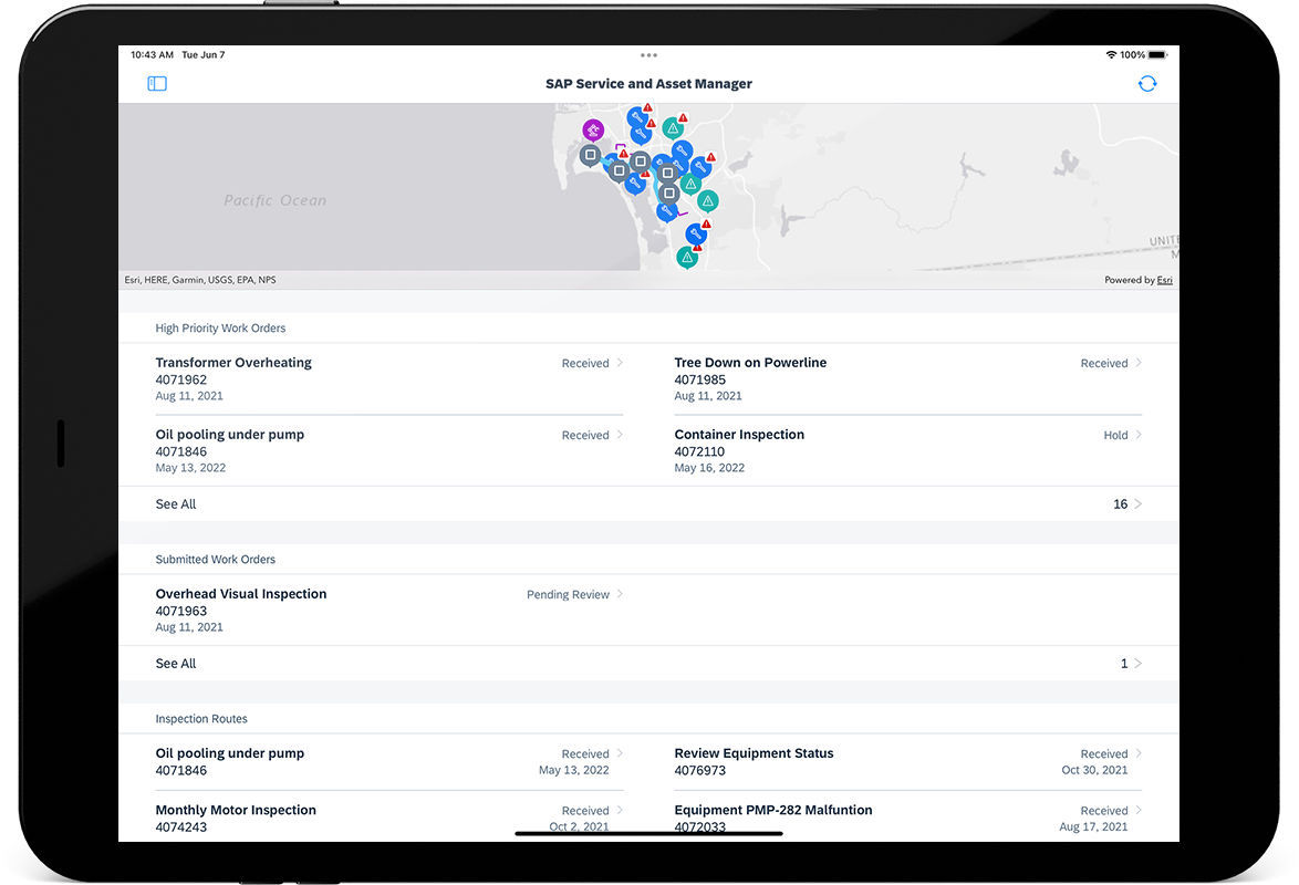 Management software - SAP - asset management / Android / iOS