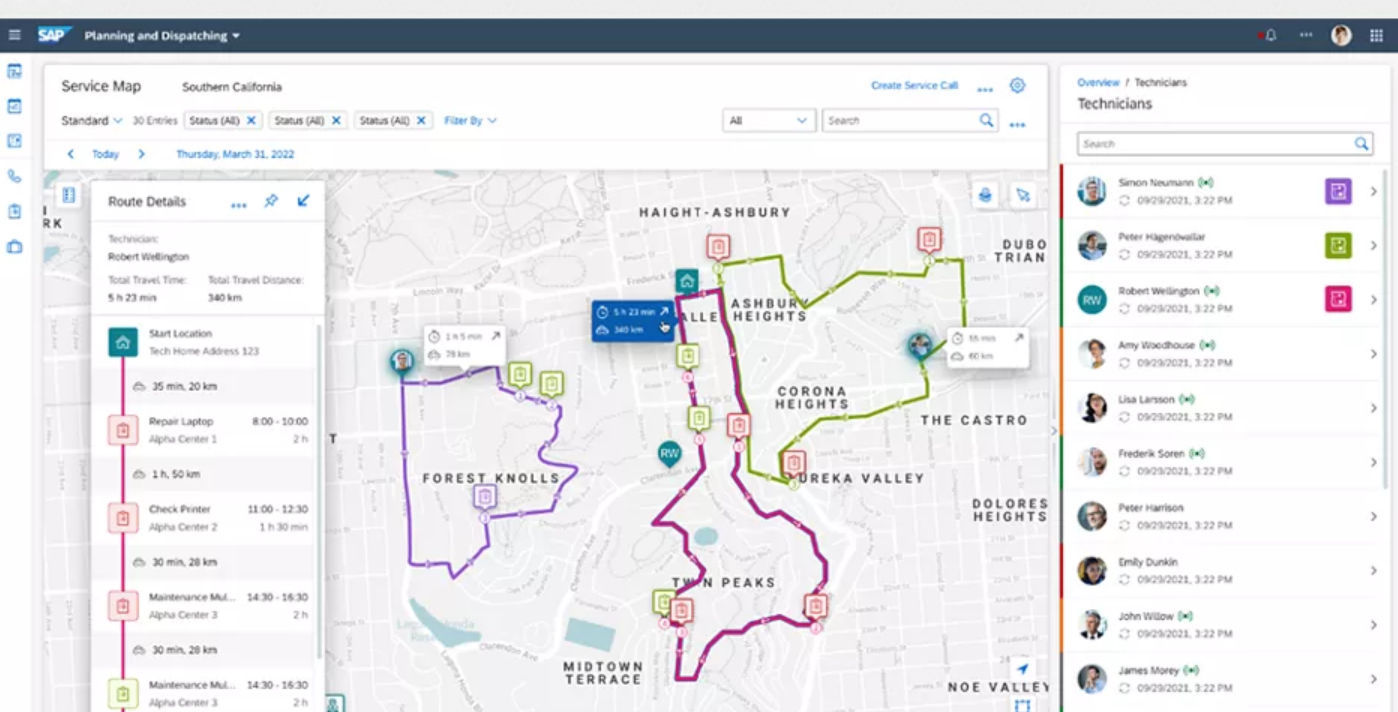 Management software - Field Service Management - SAP - field instrument ...