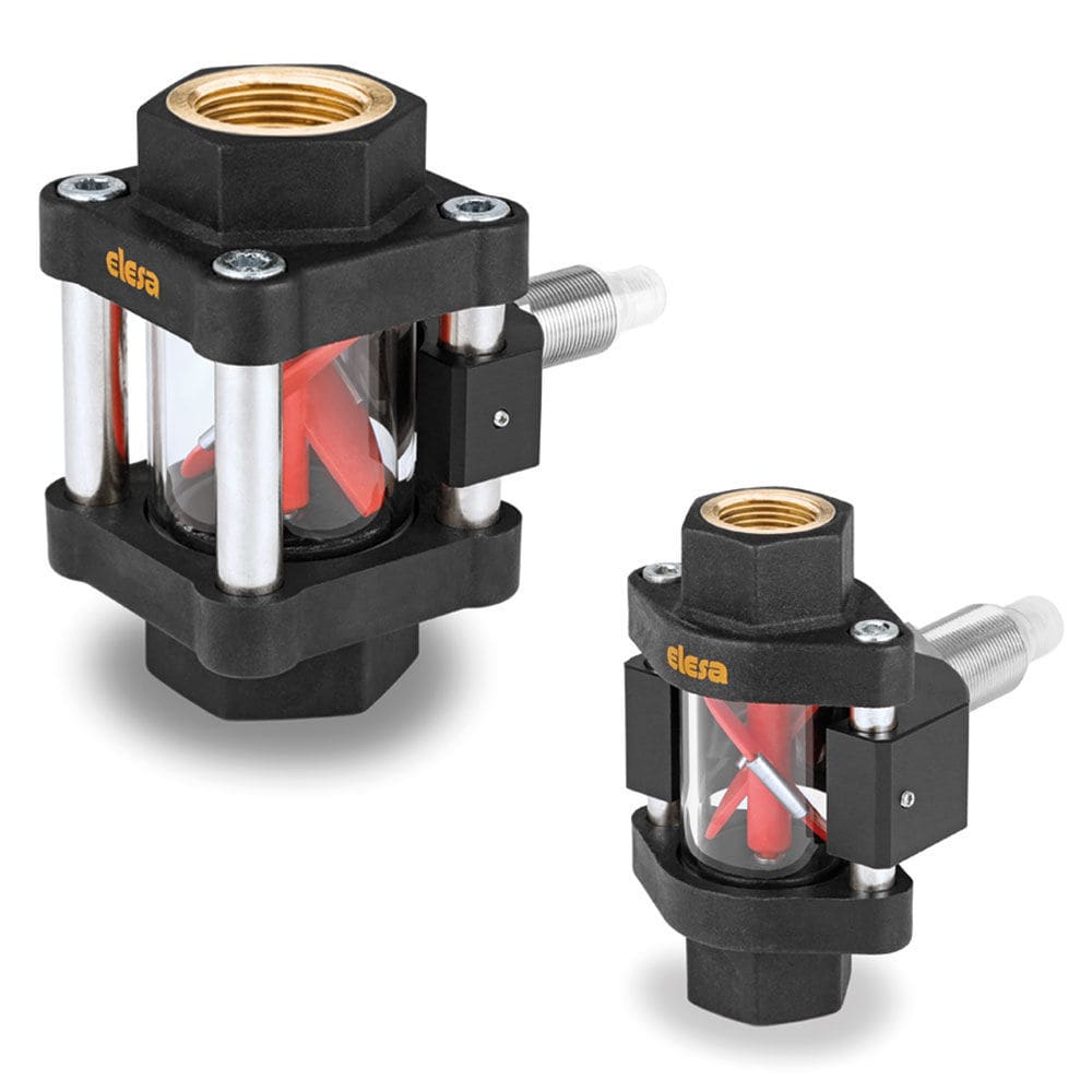 Flow indicator - HVF-E - ELESA - propeller / impeller / bi-directional