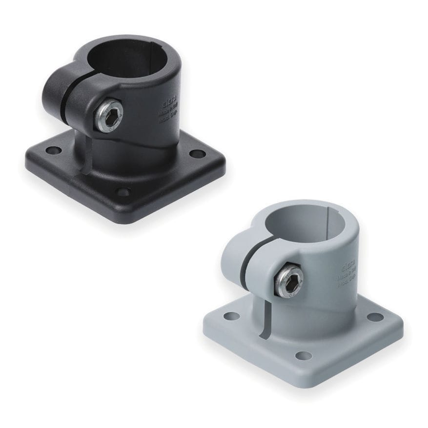 Base piece tube connector - TCC-AB - ELESA - round / glass-fiber ...