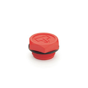 Hexagonal plug - TSD - ELESA - threaded / polyethylene / drain