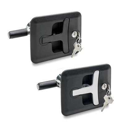 Key lock latch - CSMH - ELESA - steel / zinc / zinc-plated steel