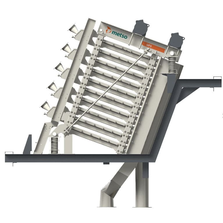Vibrating screener - UFS series - Metso Corporation - for bulk ...