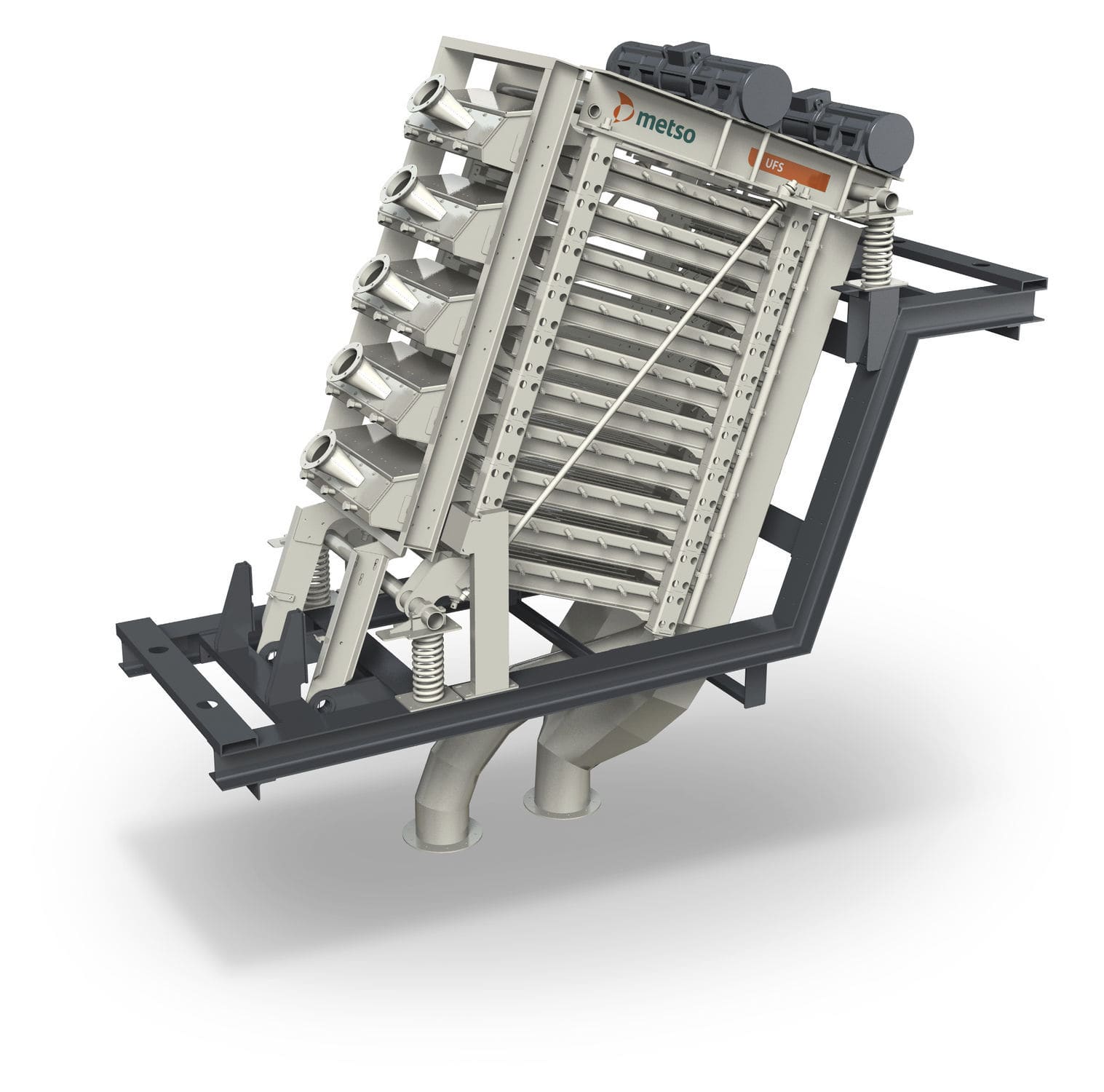 Vibrating screener - UFS series - Metso Corporation - for bulk ...