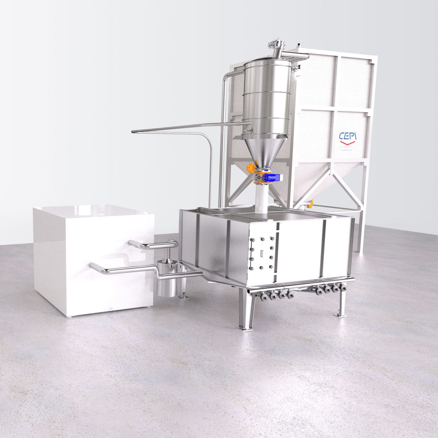 Flour cooling system - Cepi Spa - fluidized bed
