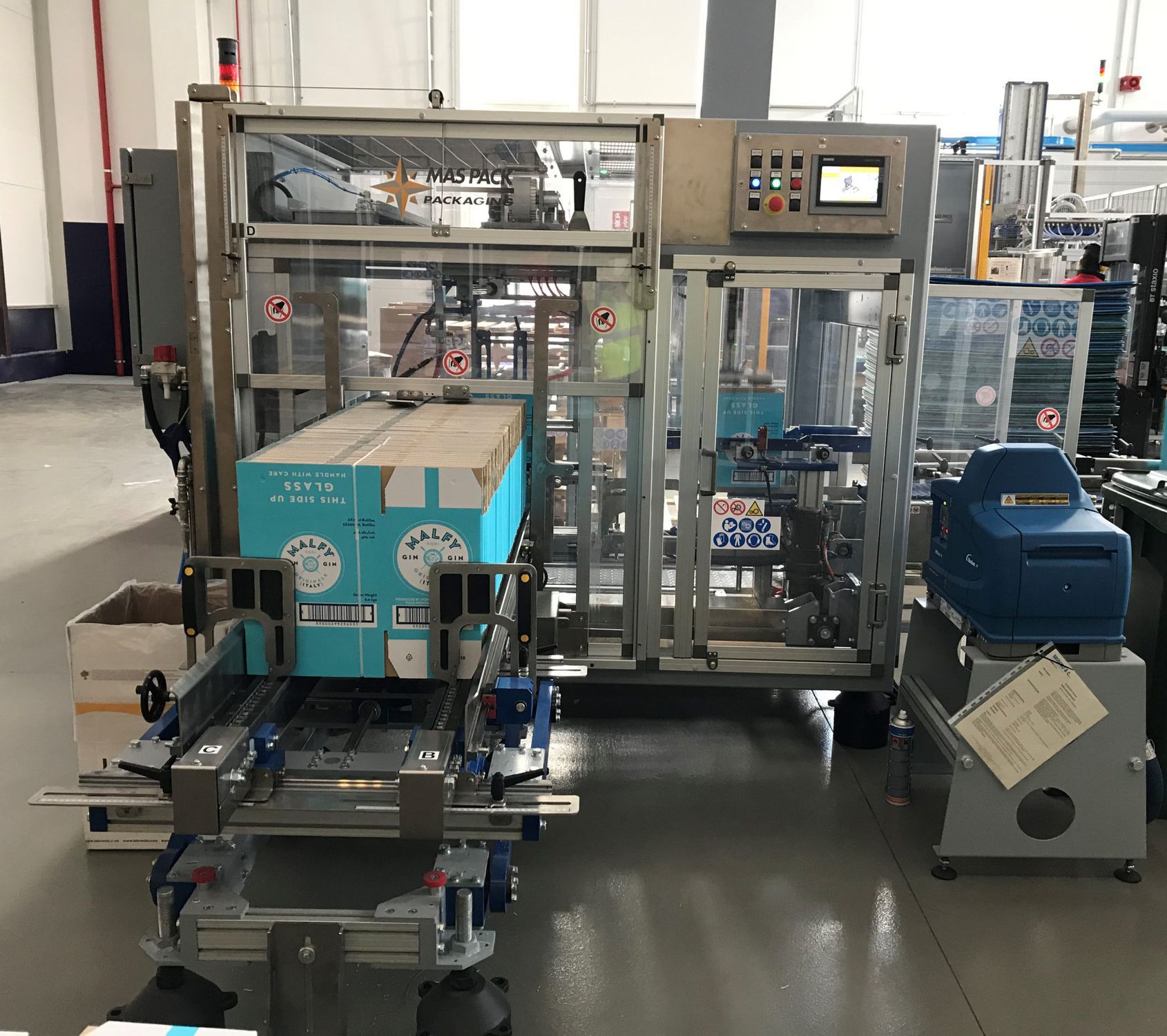 Automatic cardboard box/case erector - MAS 21-12-L - MAS PACK - hot ...