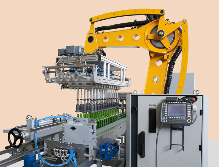 Robotic case packer - ACCUPACK 20-R - MAS PACK - automatic / bottle ...