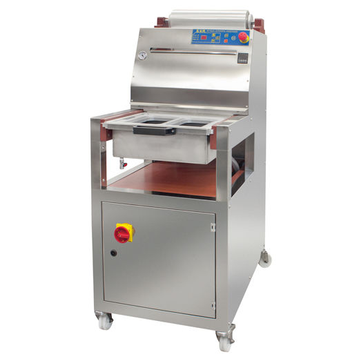 Linear tray sealer - SVR - Rotopack S.r.l. - semi-automatic / vacuum