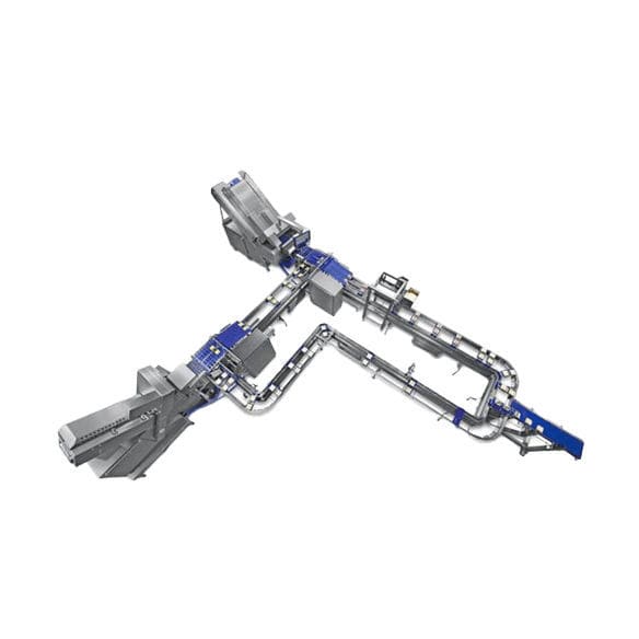 Automatic conveying line - weSHUTTLE - Weber Maschinenbau