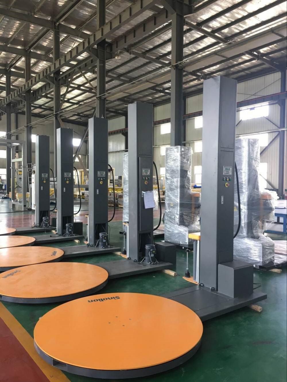 Turntable wrapping machine - T1650F - SHANDONG SINOLION MACHINERY CORP ...