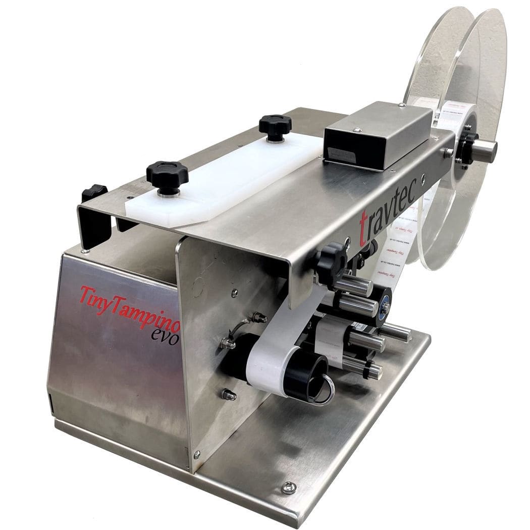 Tamper-evident labelling machine - Tiny Tampino EVO - Travtec Group ...