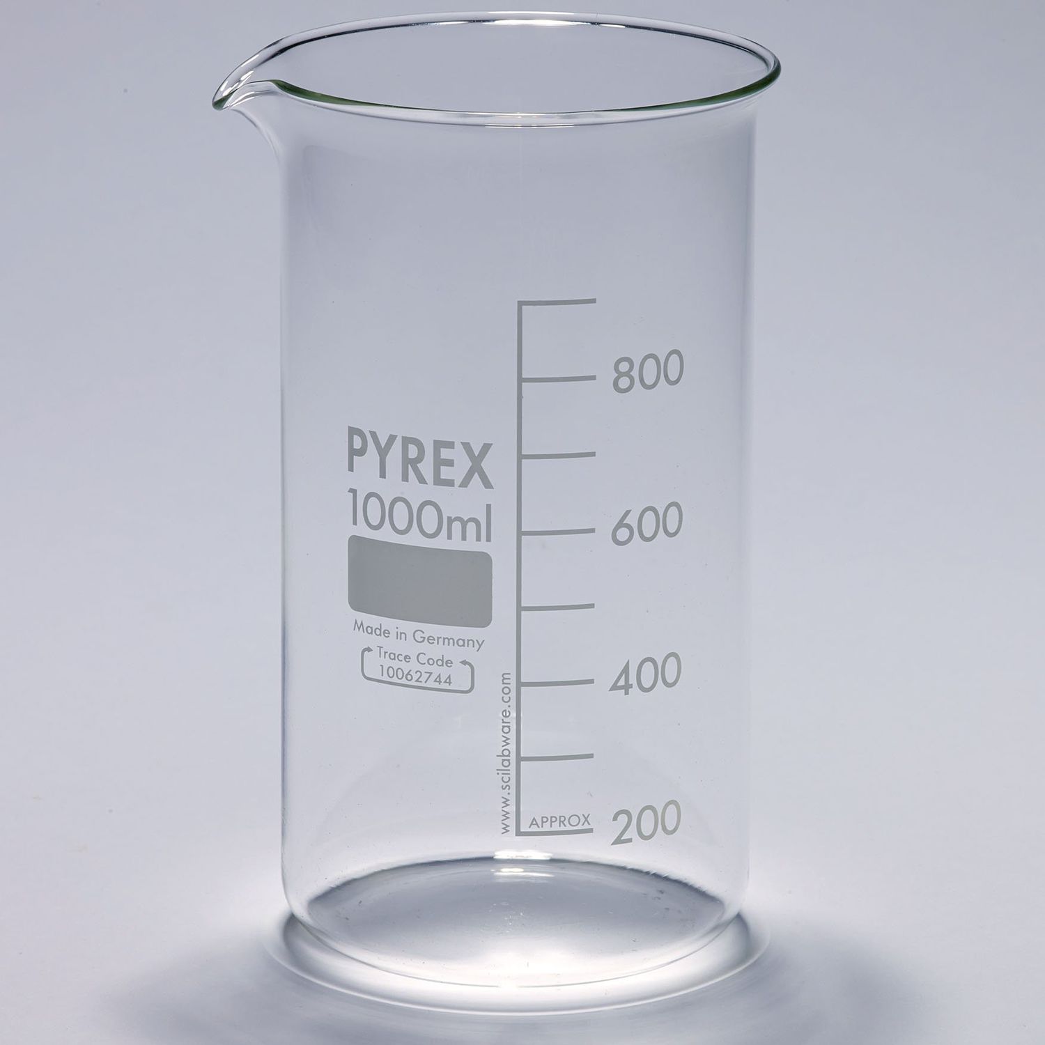 Graduated beaker - 1015 series - SciLabware Limited - glass