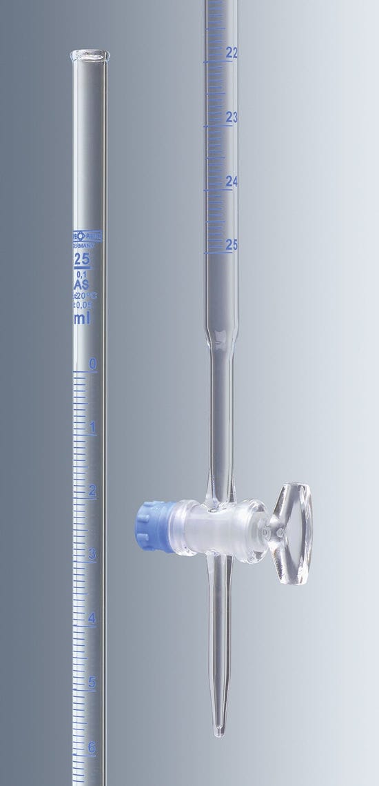 Burette with straight valve - 24 series - Paul Marienfeld GmbH & Co. KG