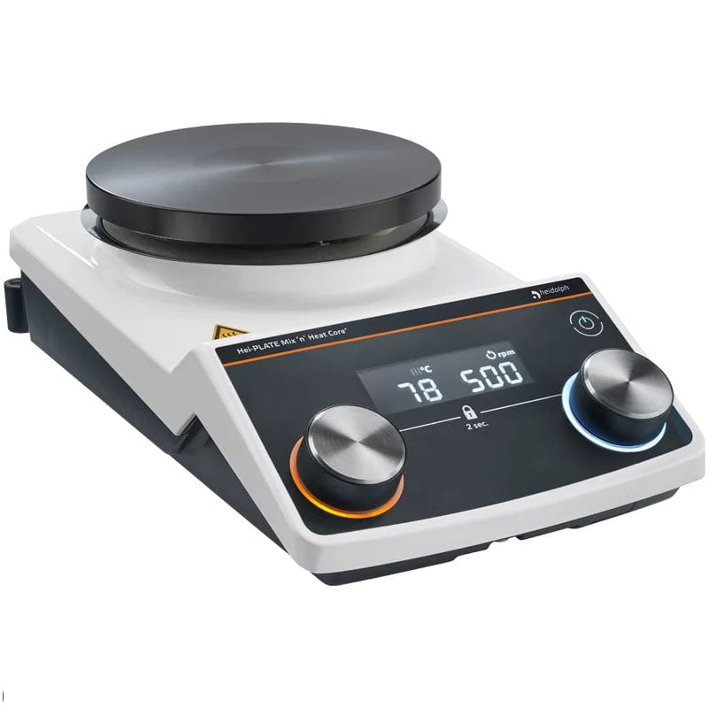 Magnetic laboratory stirrer - Hei-PLATE Mix 'n' Heat Core+ - Heidolph ...
