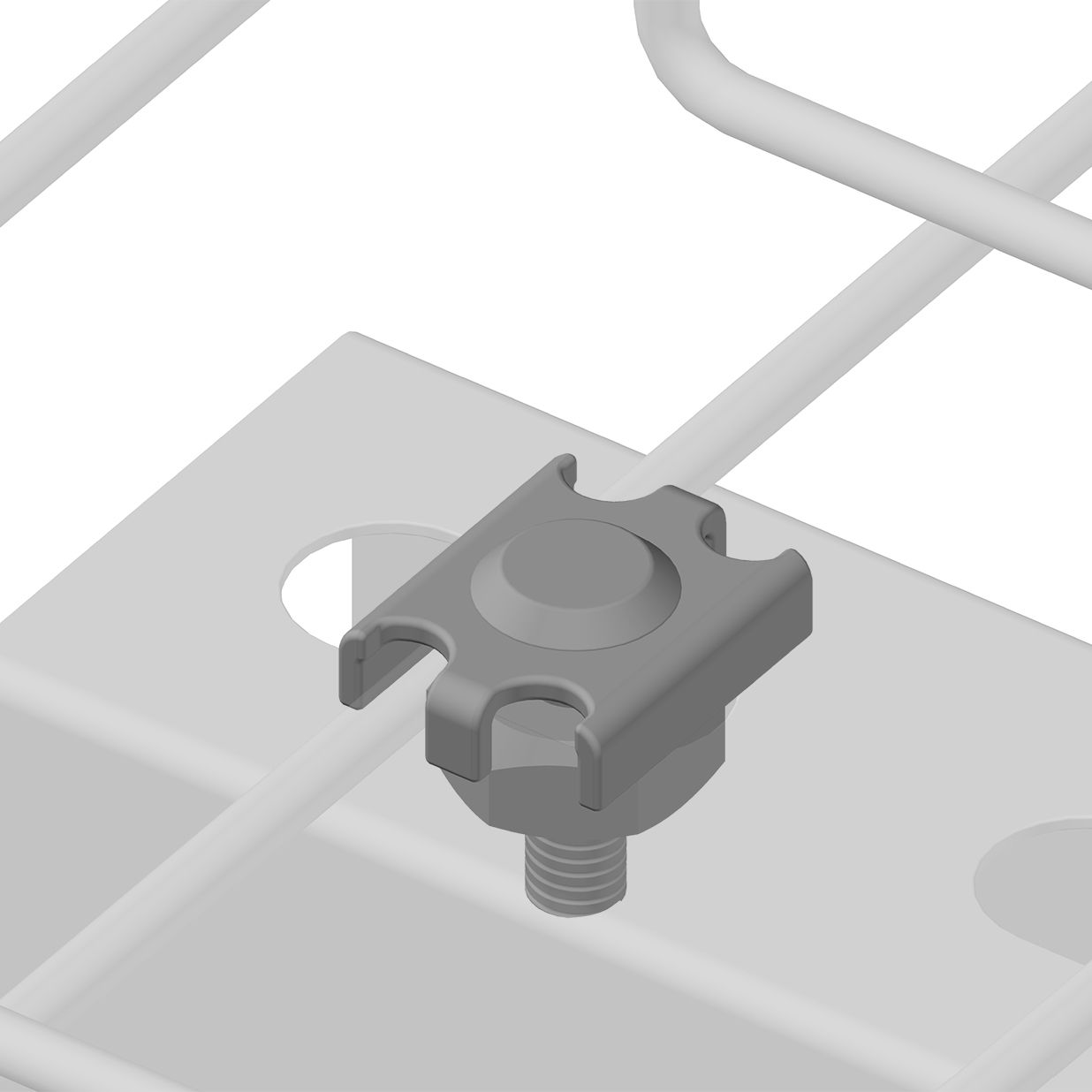 Cable tray fixing element - FAS series - VALDINOX - stainless steel