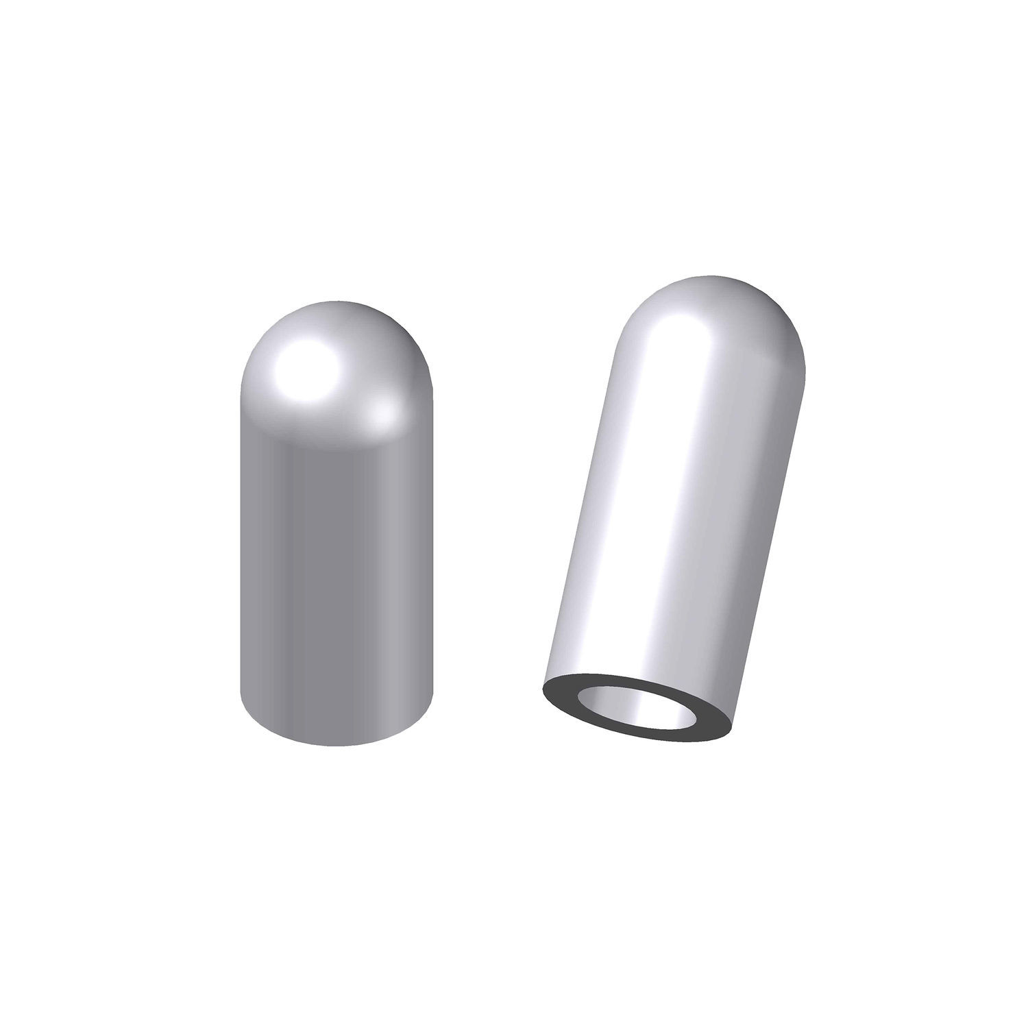 Non-threaded end cap - VALDINOX - round / silicone / heat-resistant
