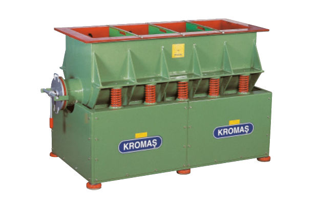 Linear vibratory finishing machine - 375 l | VM 375 Y - KROMAS - industrial