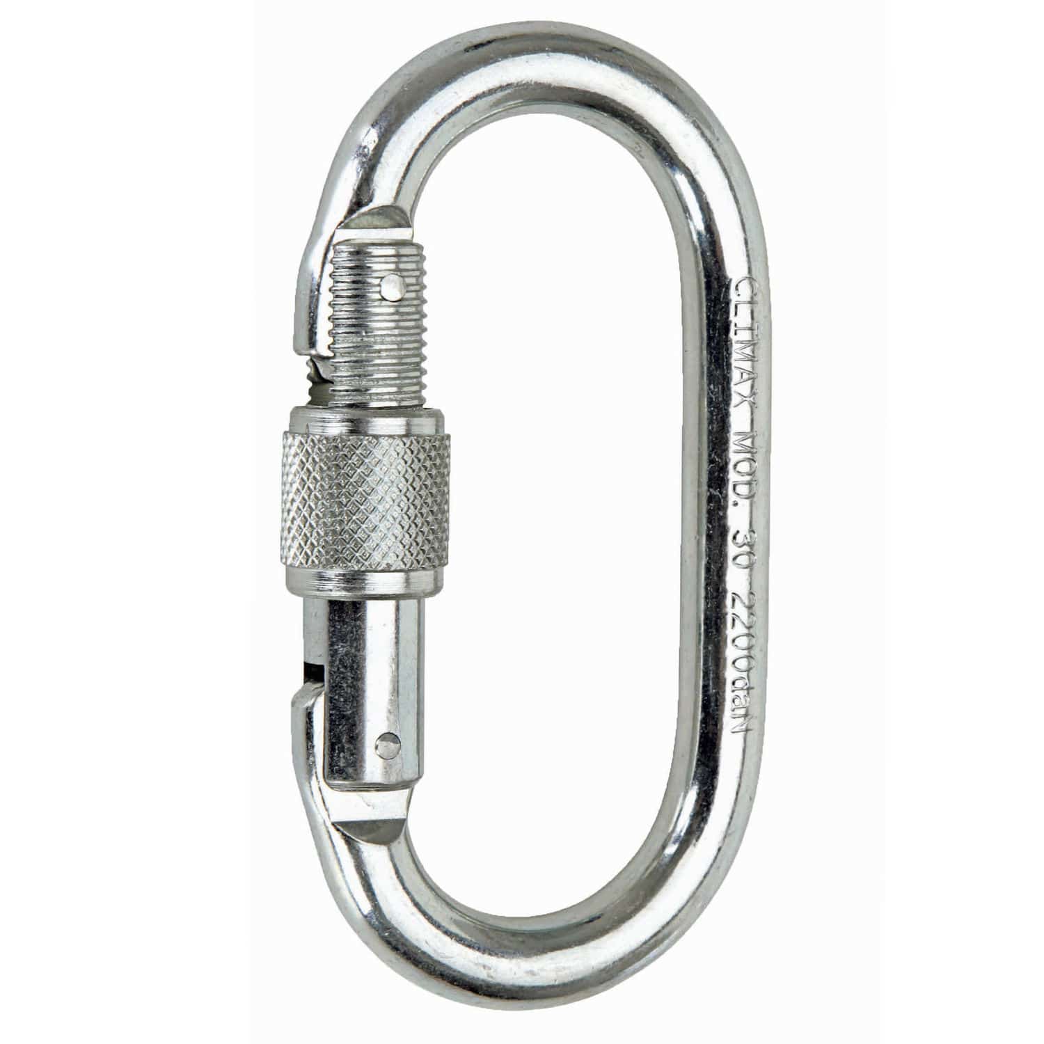 Locking carabiner - 30 - Productos Climax - zinc-plated steel ...